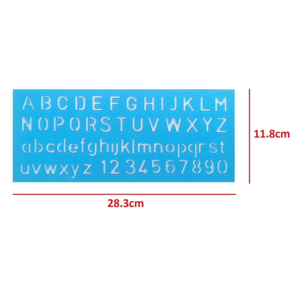ABC Ruler (STENCIL ALPHABET) / Pembaris Abc (pcs) | Shopee Malaysia