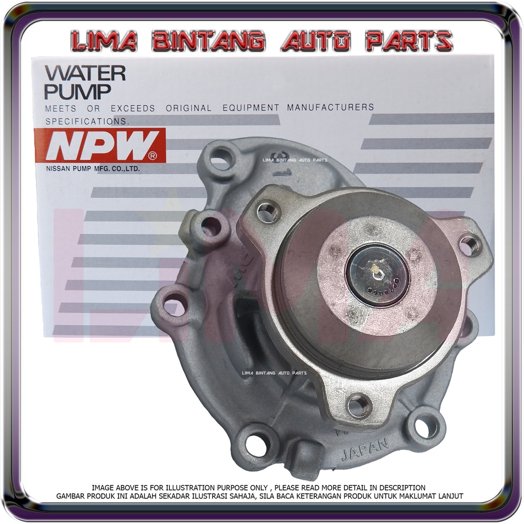 Daihatsu Mira , Kancil L5 L6 JBJL Turbo Engine Water Pump NPW JAPAN ...
