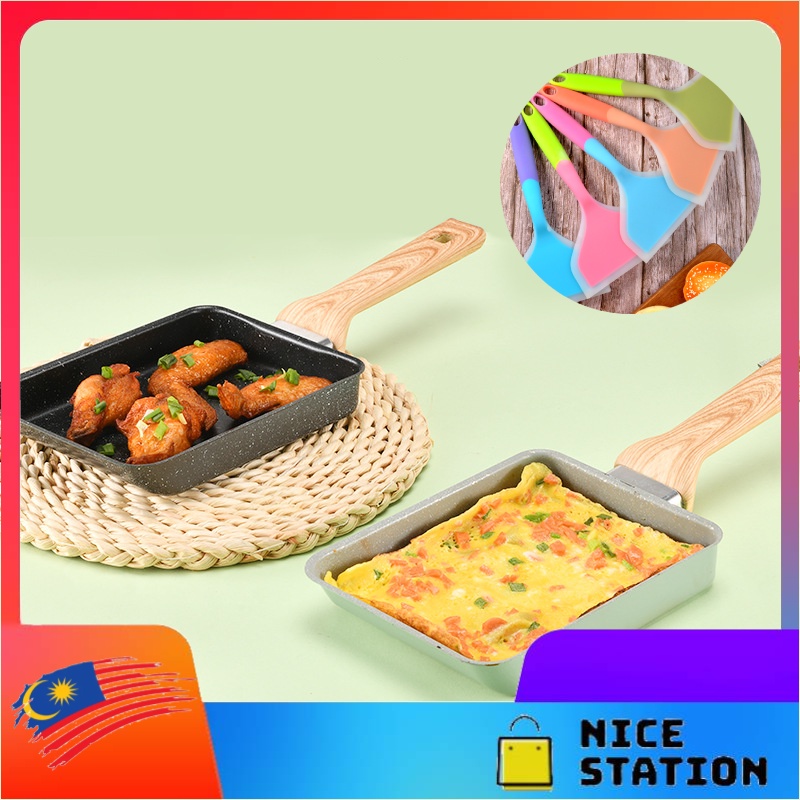 Japanese Square Omelette Pan Non-Stick Frying Pan Induction Tamago ...