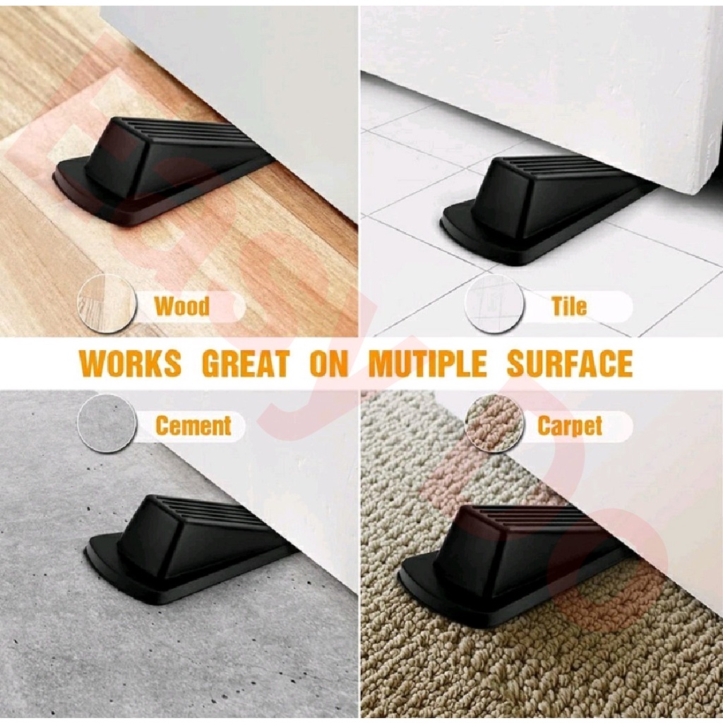 Rubber Door stopper anti slip / Door Stopper Home Holder Guard Block ...