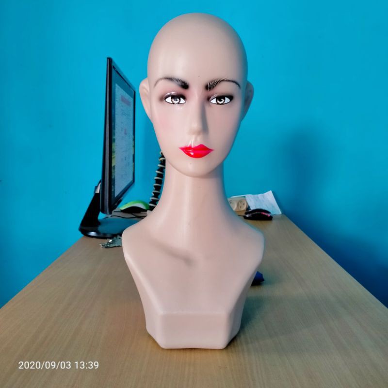 Beautiful WOMEN'S HEAD MANNEKINS ANTI-SHARP HEAD STATUE for headscarves ...