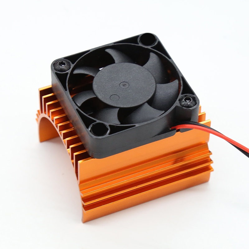 1/8 RC Motor Cooling Fan 40mm 42mm Metal Heatsink for 1/8 RC Model ...