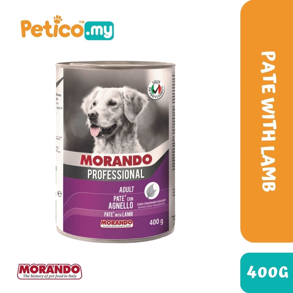 MORANDO Dog Chunks / Pate 400g Wet Canned Food (Salmon / Lamb/ Duck ...