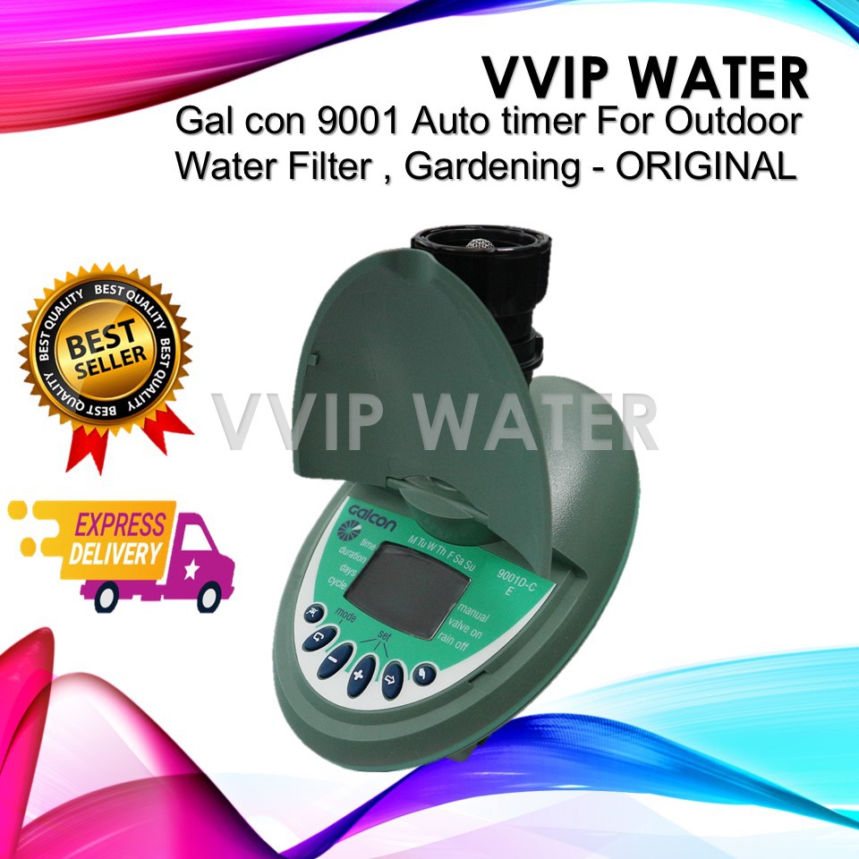 GALCON 100% ORIGINAL 9001 AUTO TIMER FOR OUTDOOR WATER FILTER ...