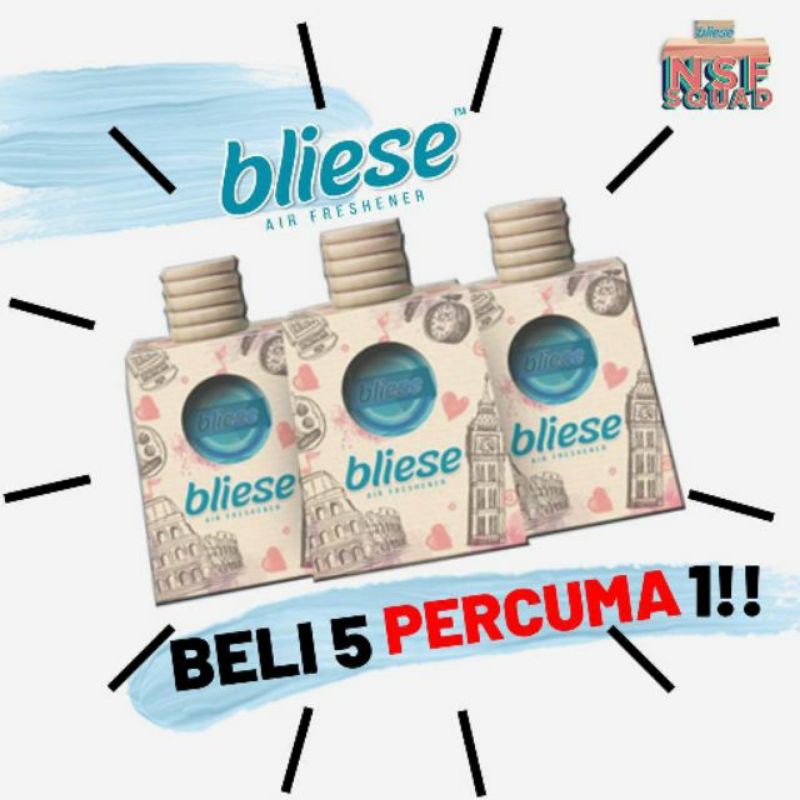 BLIESE AIR FRESHENER CAR PERFUME [ORIGINAL HQ] | Shopee Malaysia