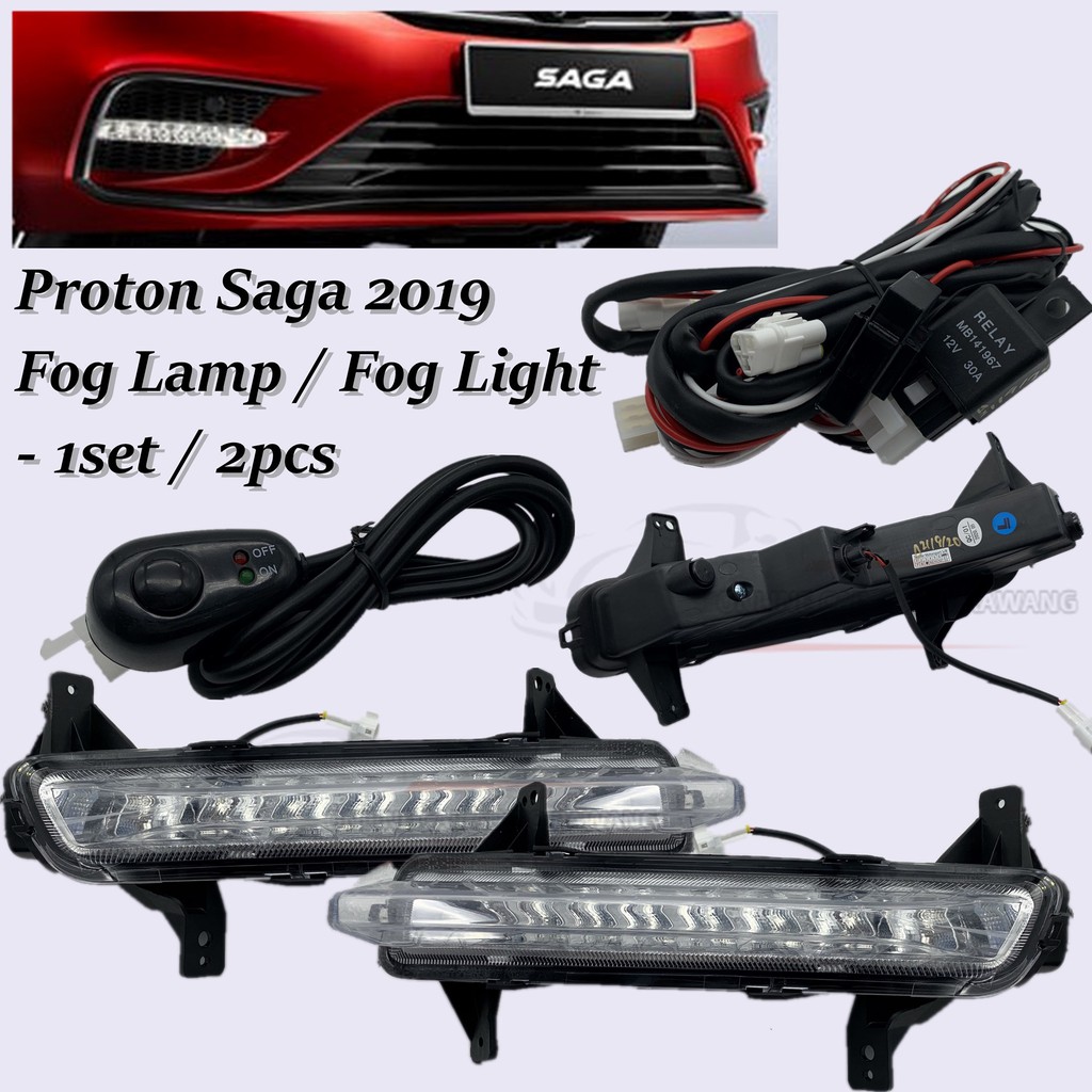 Proton Saga VVT 2019 - 2020 Fog Lamp / Sport Light DRL Daylight with ...