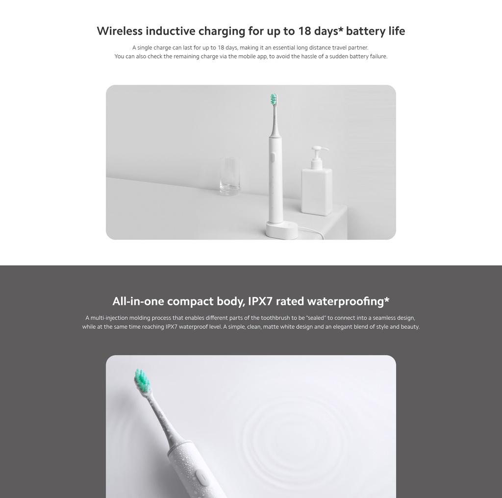 Xiaomi Mi Smart Electric Toothbrush T500 [International Version ...