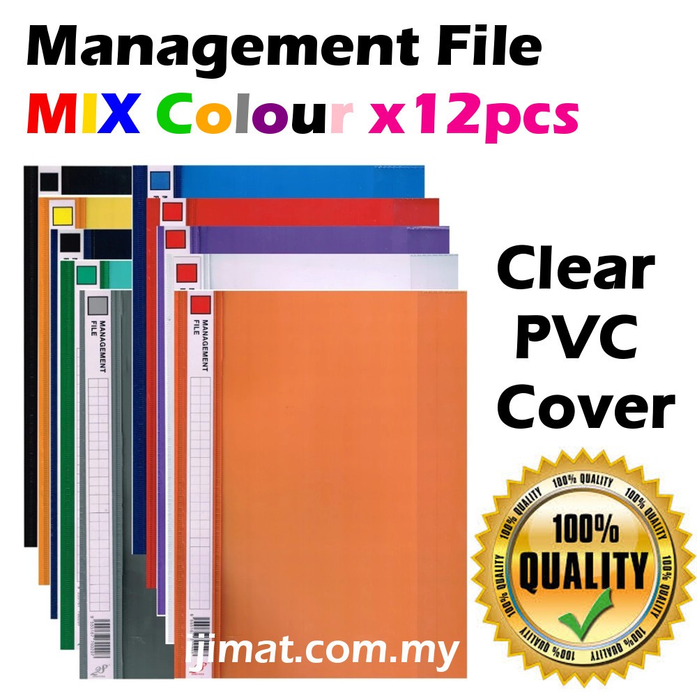 (12pcs/pack) East-File 1807 PVC Management File A4 / Clear PVC Cover ...