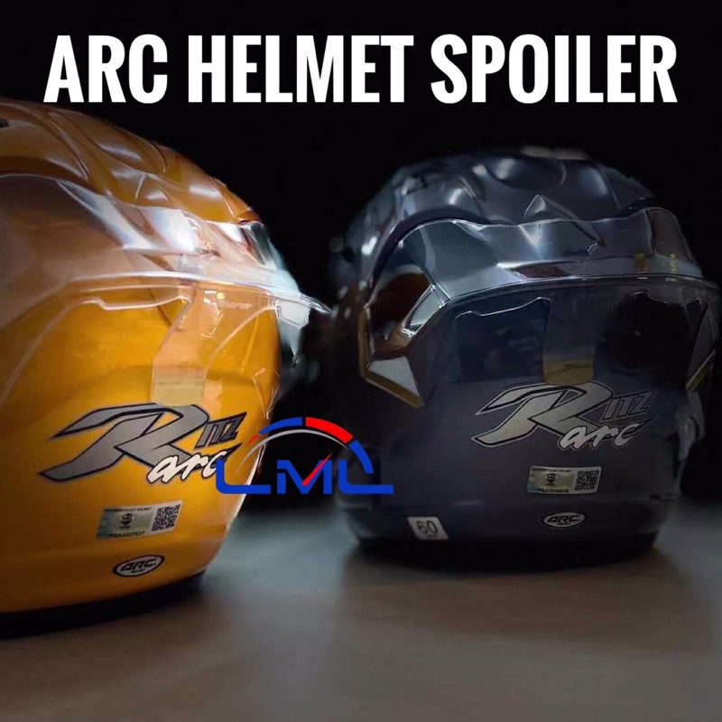 Arc Helmet Spoiler Helmets Motor Spare Arc Ritz Ar1 Spoiler Arc Helmet ...