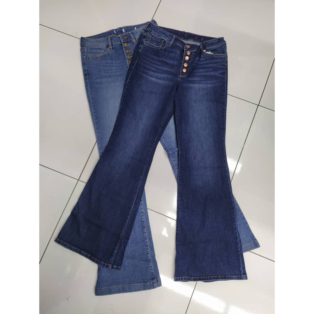 Seluar bootcut 5 buttons for ladies | Shopee Malaysia