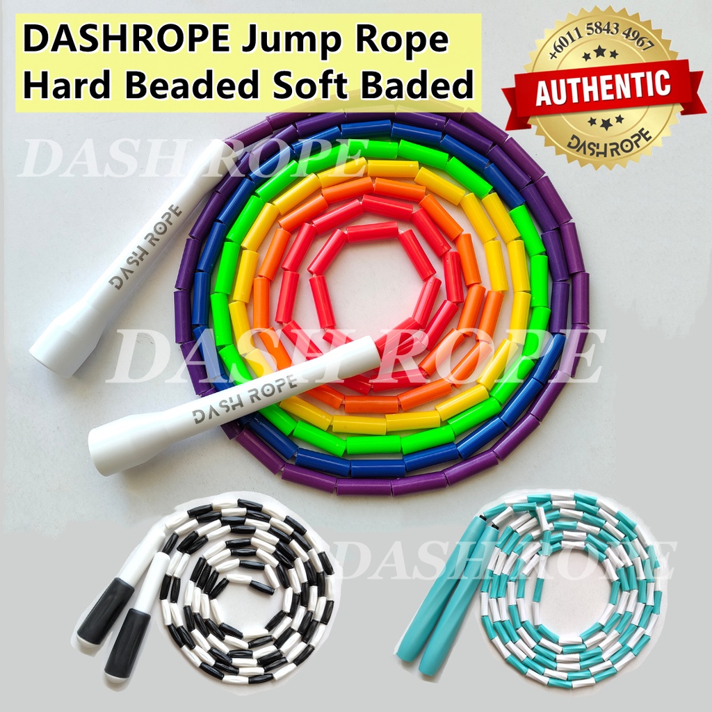 DASHROPE Hard Beaded Soft Beaded Freestyle Jump Rope Bead Skipping ...