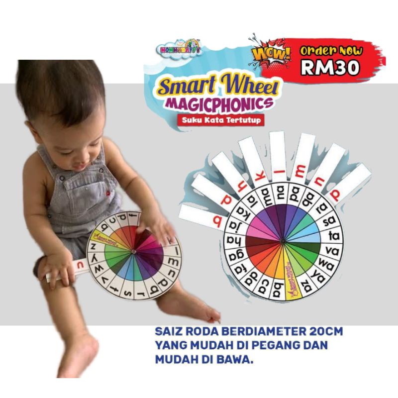 SMART WHEEL MAGIC PHONIC SUKU KATA TERTUTUP | Shopee Malaysia