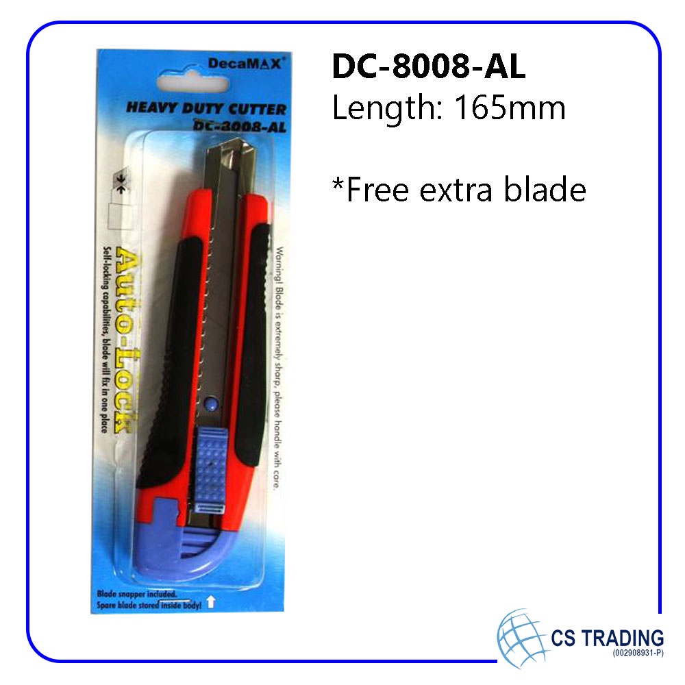 Decamax Heavy Duty Stainless Steel Paper Cutter Utility Knife ...