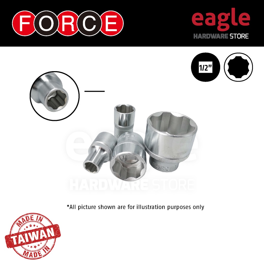Force 547 1/2" Surface Drive Socket ( 8 ~ 32mm ) | Shopee Malaysia