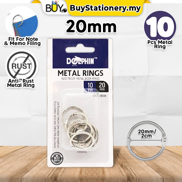 Dolphin Metal Ring File Holder Book Card Ring Paper Holder Document ...