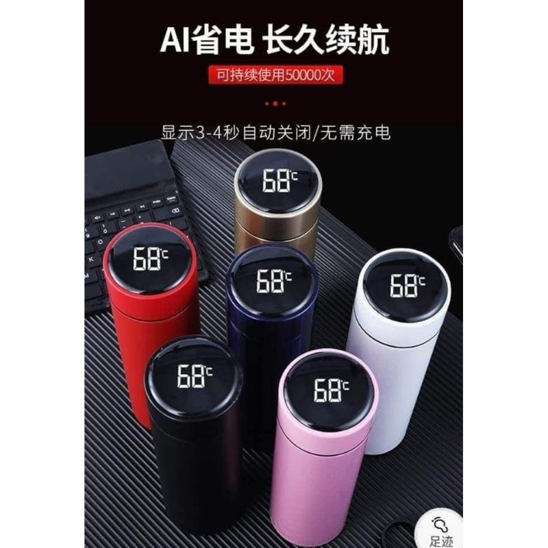 Smart LED Display Thermos Tumbler 500ml Temperature Display Stainless ...