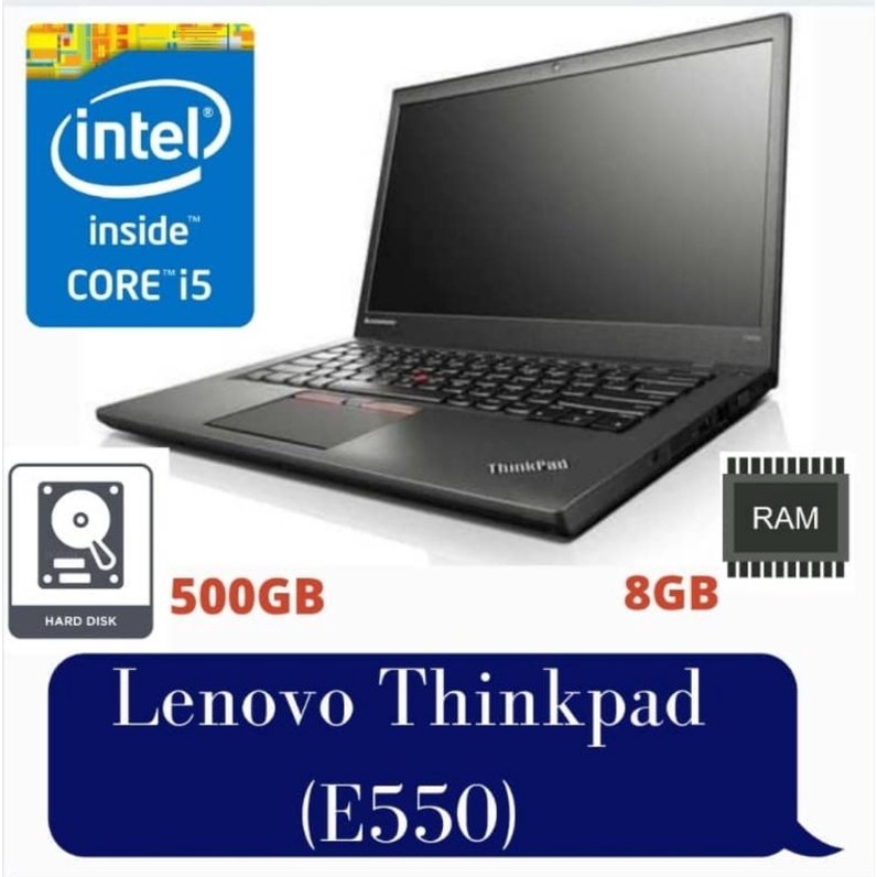 Second Laptop🔥LenovoThinkpad E550-5200U🔥 8GB DDR3L RAM 500GB HDD🔥 Intel ...