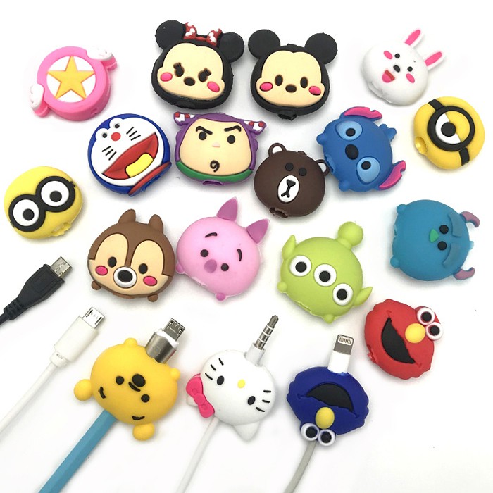 Cartoon Character Cord Protector For All Mobile Cable | Shopee Malaysia
