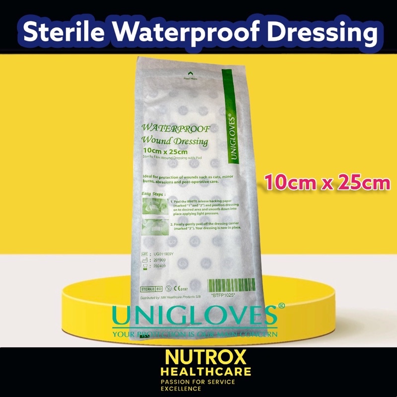 Uniglove Transparent Waterproof Island Dressing with Pad (1 PC) 5x7cm ...