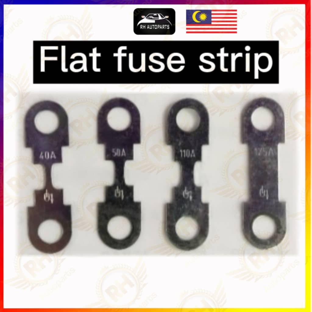 Flat Fuse Strip Metal Silver Tone Metal Fuse Main Fuse Blade VW Golf ...