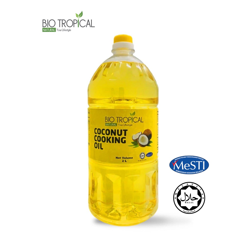 Bio Tropical Coconut Cooking Oil 2kg | Shopee Malaysia