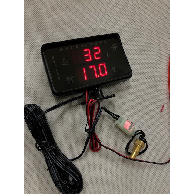 LED meter 2 in 1 - Water temp & Volt red color | Shopee Malaysia