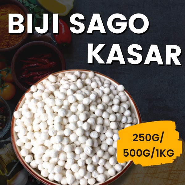 Biji Sagu Kasar Putih / Coarse Sago White /Biji Sagu Besar / Big Sago ...
