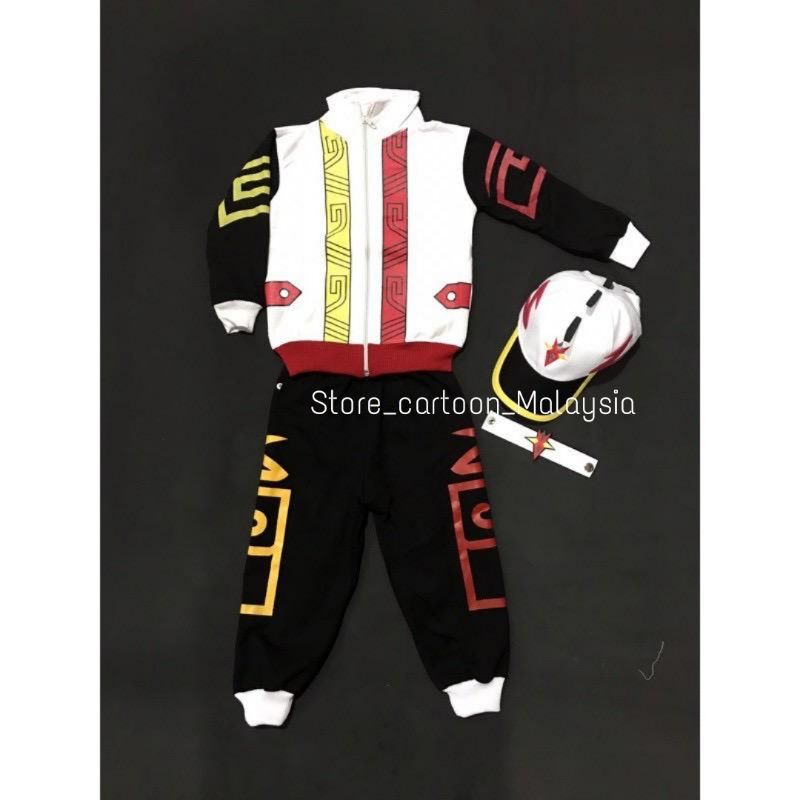 baju BOBOIBOY costume made kanak kanak BOBOIBOY supra dan galaxcy topi ...