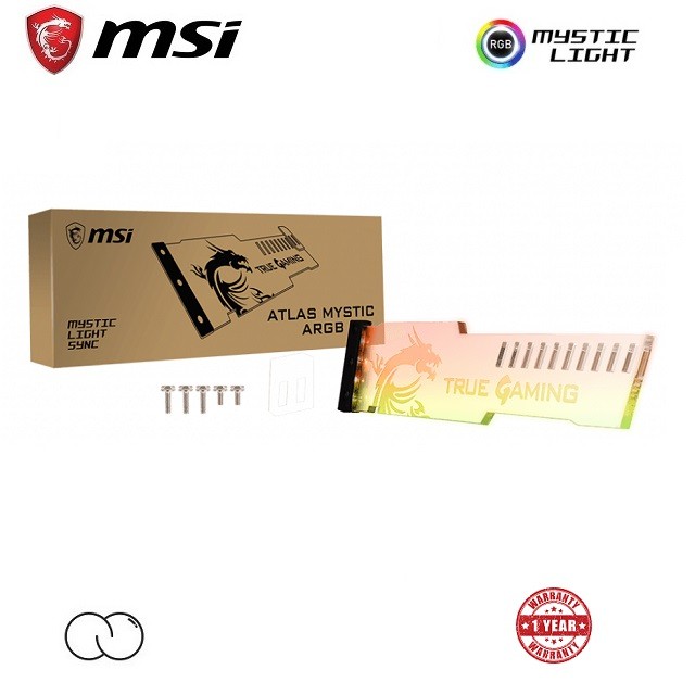 MSI ATLAS MYSTIC SYNC ARGB GPU Holder / Addressable RGB Graphic Card ...