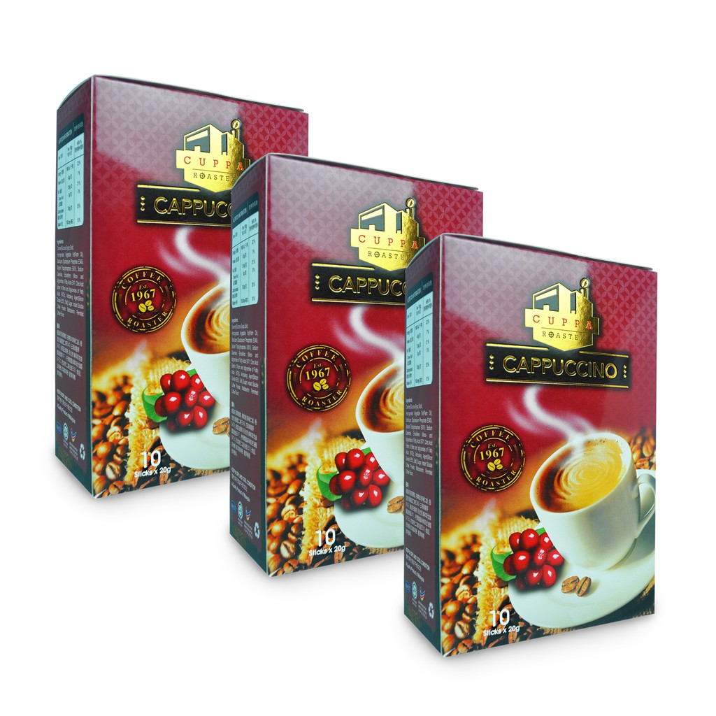 3 Boxes Cuppa Roaster Instant Cappucino (10 sticks x 20g) | Shopee Malaysia