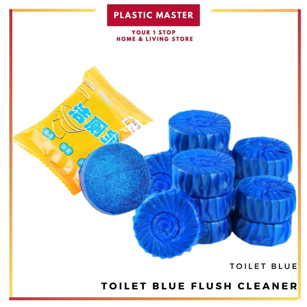 1Pc Toilet Bowl Cleaner Deodorizer Flush Blue Bubble Toilet Cleaner for ...