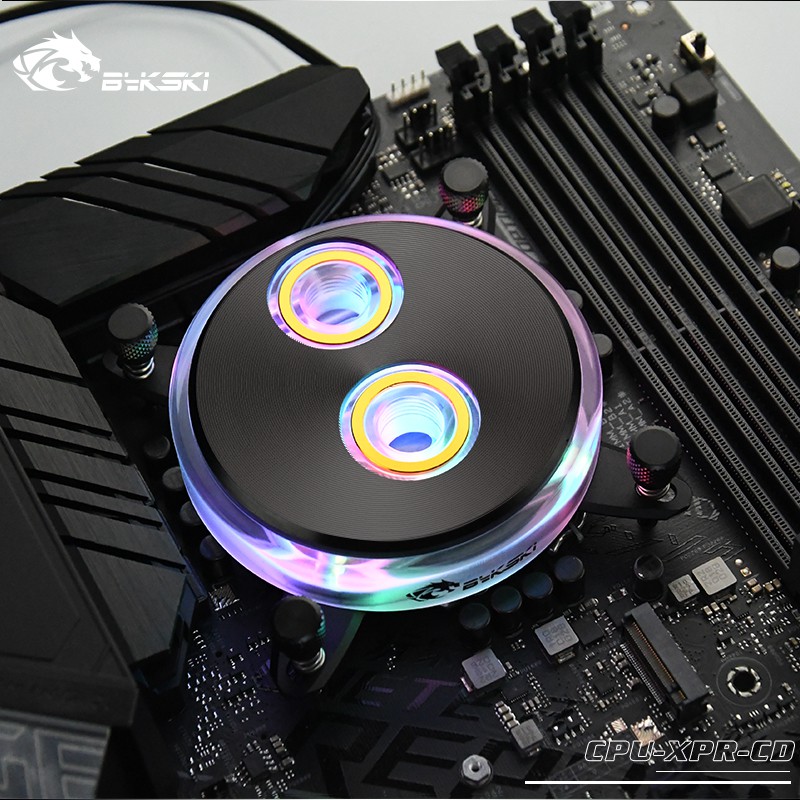 INTEL Bykski Official Cold Flagship Cpu-xpr-cd Pattern Cpu Water ...