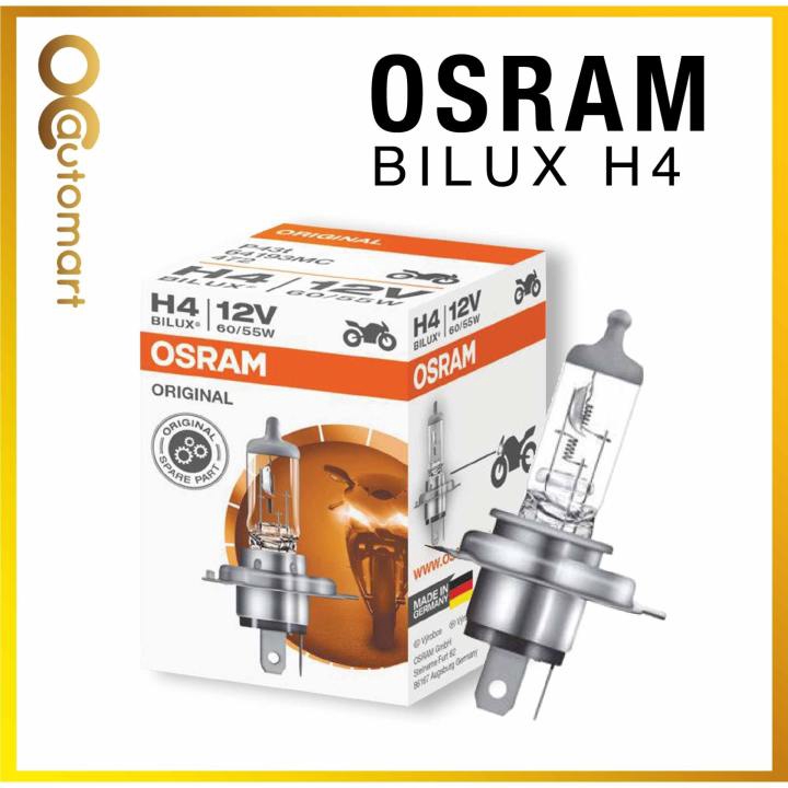 Original Osram BILUX H4 Halogen Light Car Light Made in Germany 60/55W ...