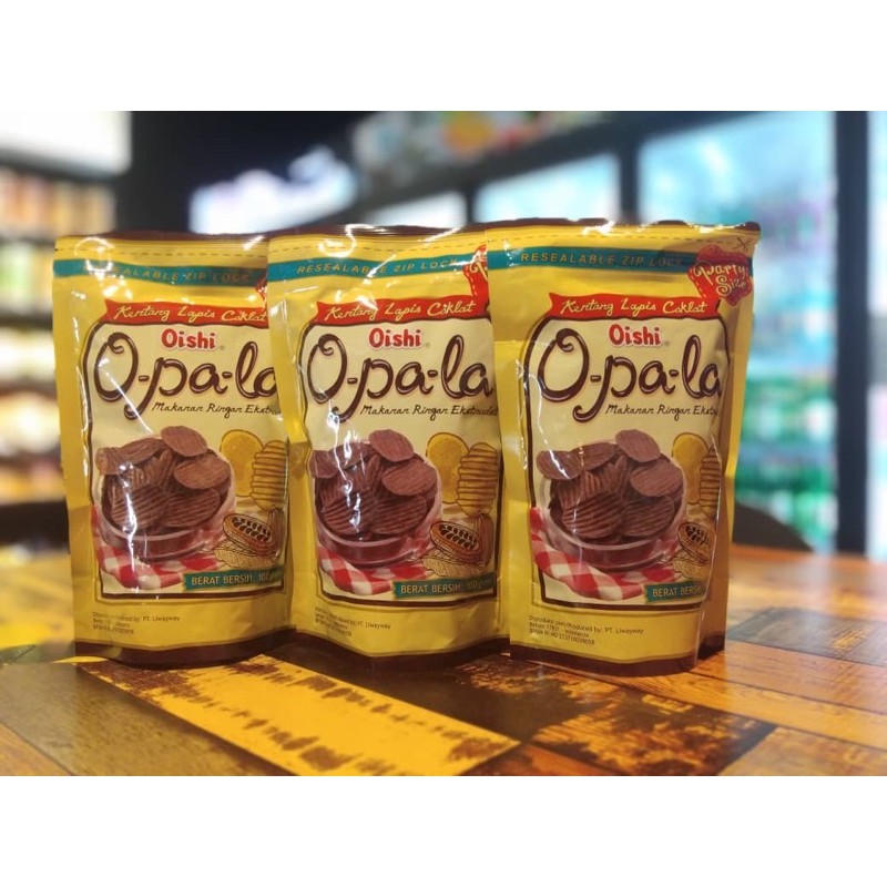 Oishi Opala Chocolate Potato Chips 巧克力薯片 100g | Shopee Malaysia