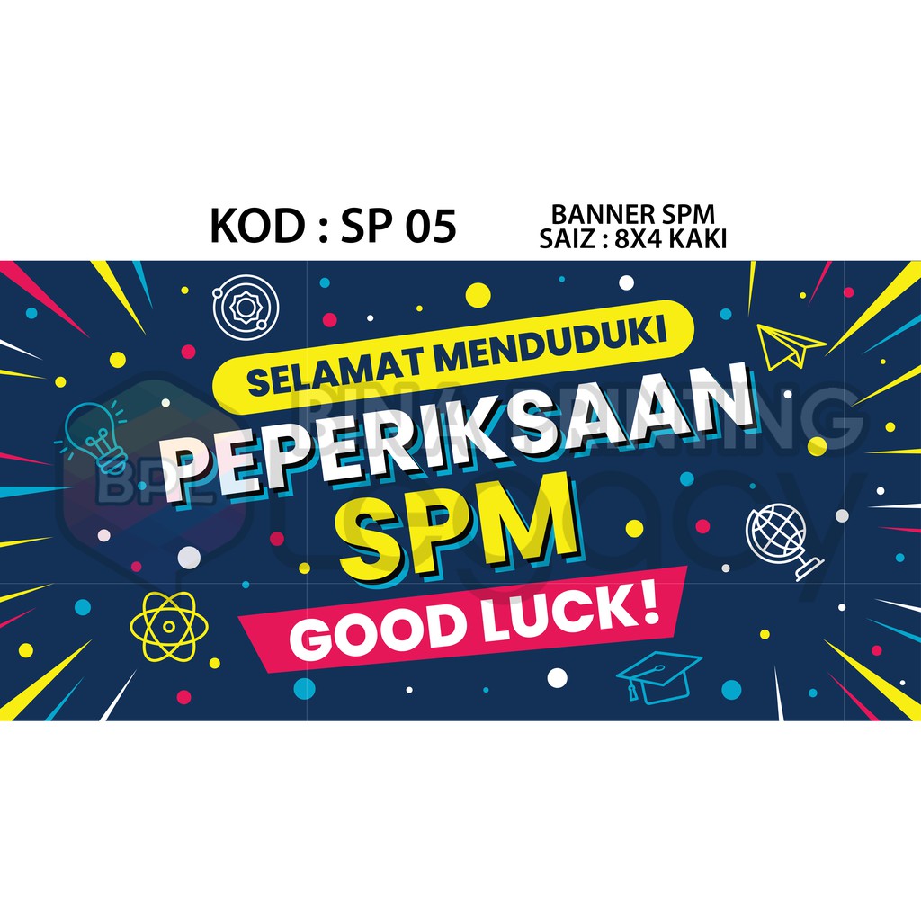 BANNER SPM (SP05) 8 X 4 FEET | Shopee Malaysia