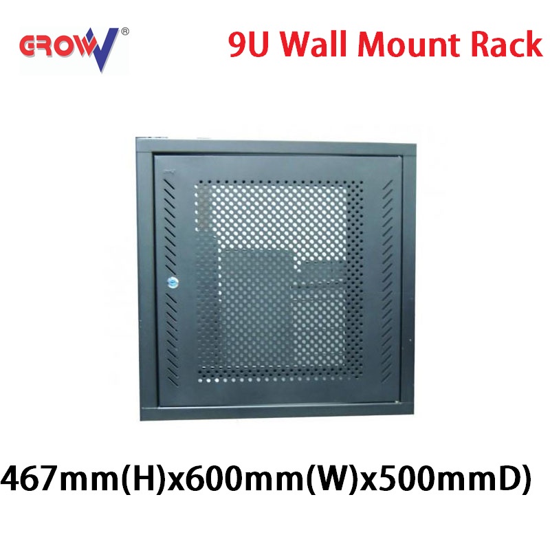 Hotdeal GrowV 9U Perforated Heavy Duty Wall Mount Server Rack ...