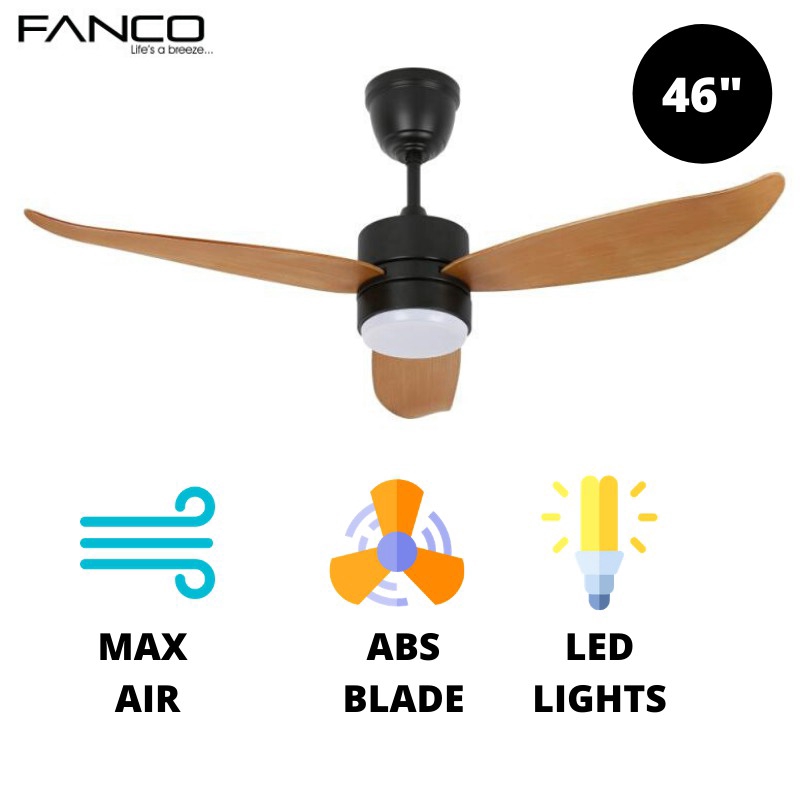 Fanco Velocity Max Air High Speed Frequency Remote Control Ceiling Fan ...