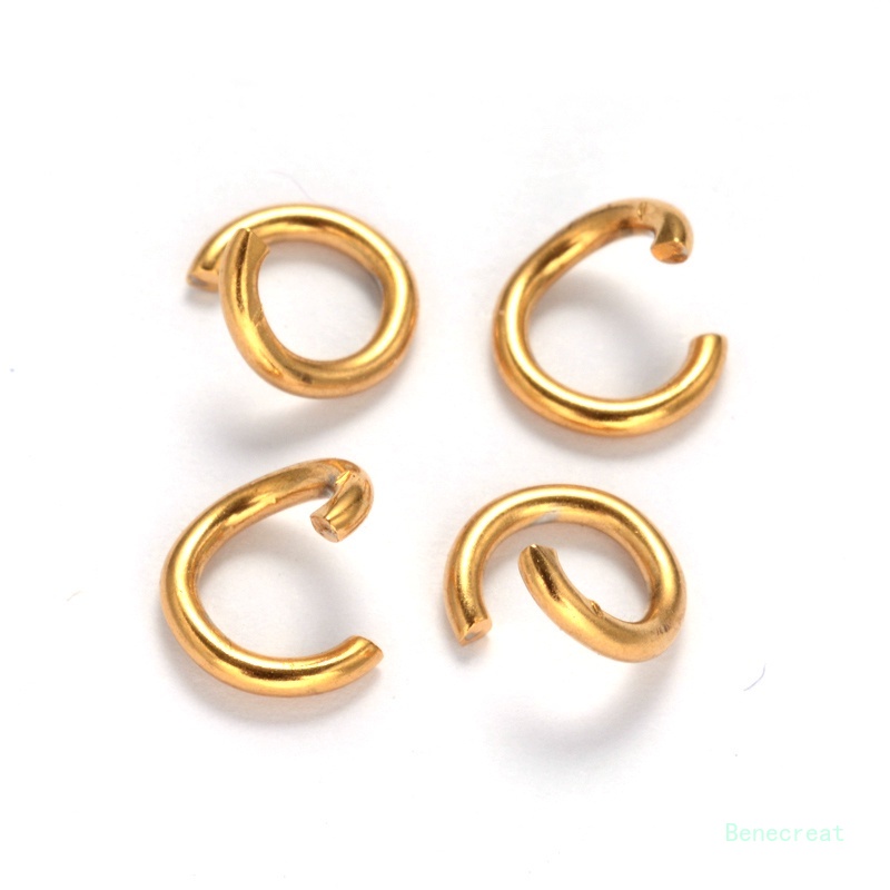 200pc 304 Stainless Steel Open Jump Rings Gold Plated 3mm~10mm | Shopee ...