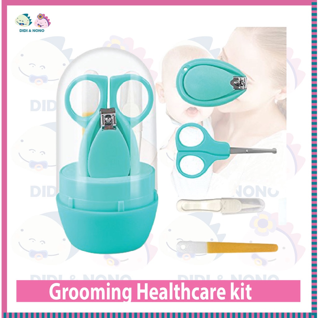(4in1) Newborn Baby Nail Scissors Clippers Tweezers Nail Set Pegepit ...
