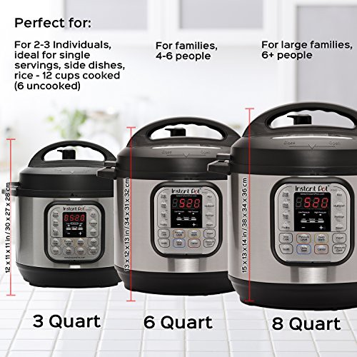 Instant Pot Duo Mini Electric Pressure Cooker, 3L, 700W, Malaysia ...