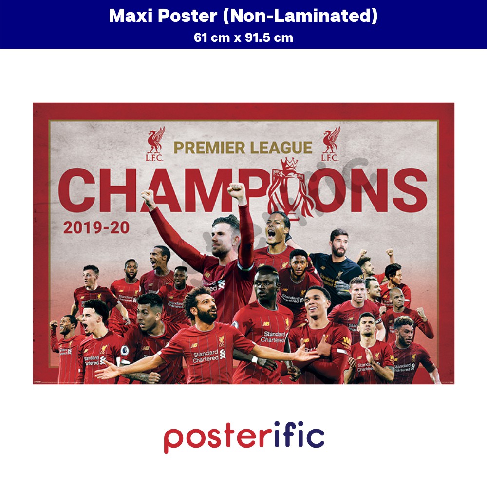 Liverpool FC (2019/20 Champions Montage) - Poster (61 cm X 91.5 cm ...