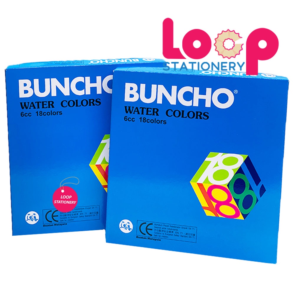 Buncho Water Colour 6cc with 18 Colours in Set | Shopee Malaysia