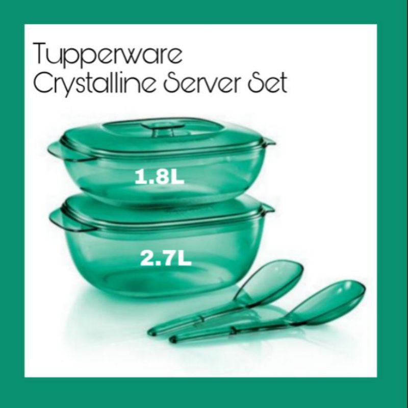 CRYSTALLINE SERVER SET TUPPERWARE (1 SET) | Shopee Malaysia