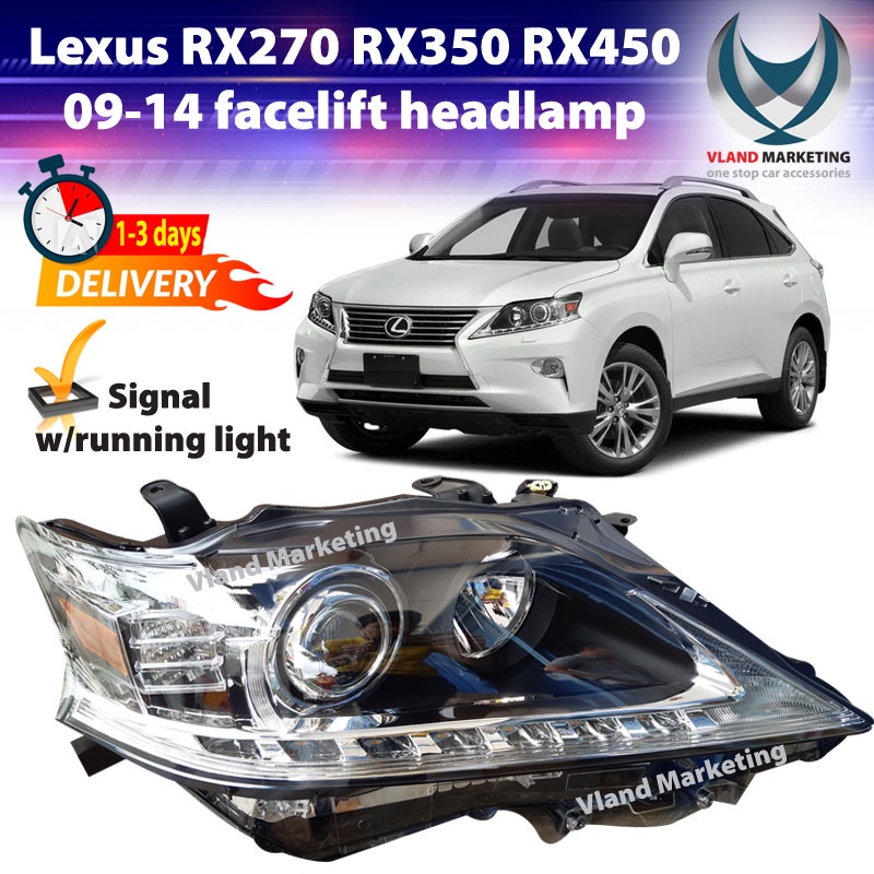 Lexus RX270 RX350 RX450 2009 2010 2011 2012 2013 2014 Facelift Head ...