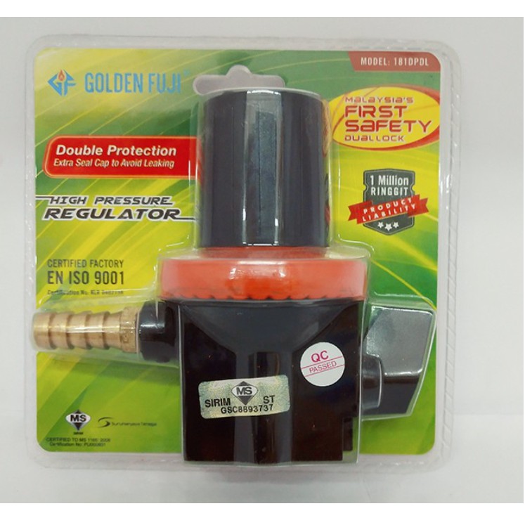 Golden Fuji 181DP HPG High Pressure Dual Lock Gas Regulator [ SIRIM ...