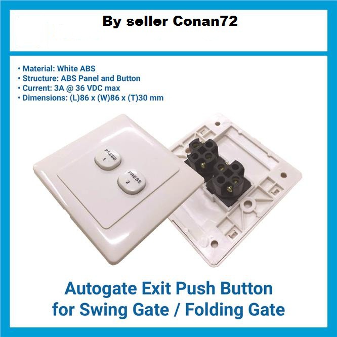 Autogate Exit Push Button for Swing Gate / Folding Gate | Shopee Malaysia