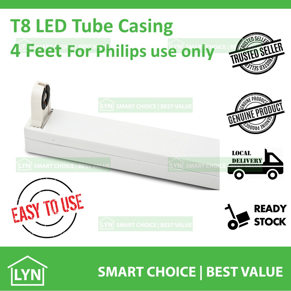 T8 LED Tube Casing (for Philips use only) - Single 4 Feet | Shopee Malaysia