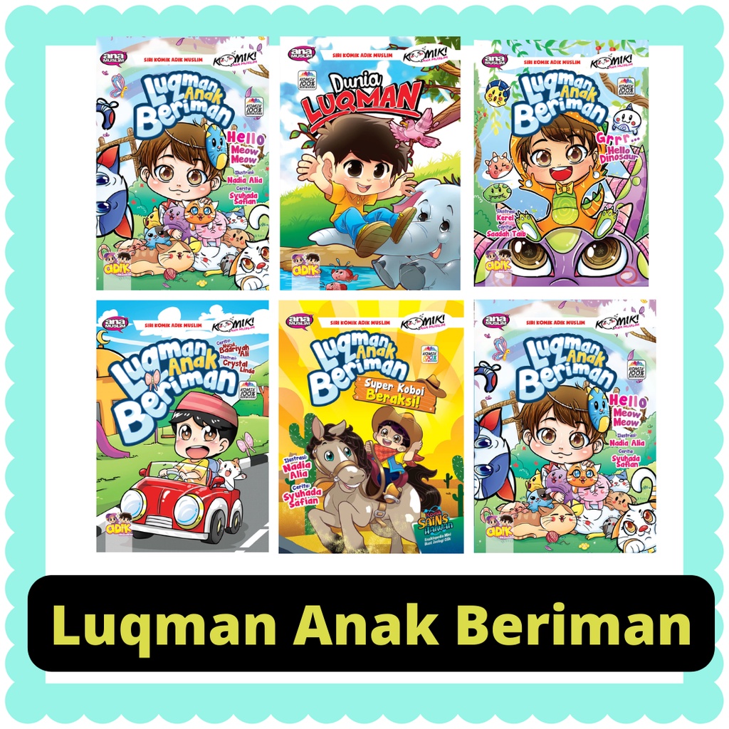 Komik Ana Muslim Luqman Anak Beriman Komik Education | Shopee Malaysia