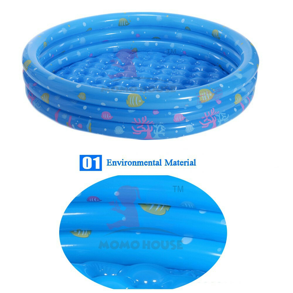 Inflatable 3 Rings Swimming Pool (100 x 31cm) | Shopee Malaysia