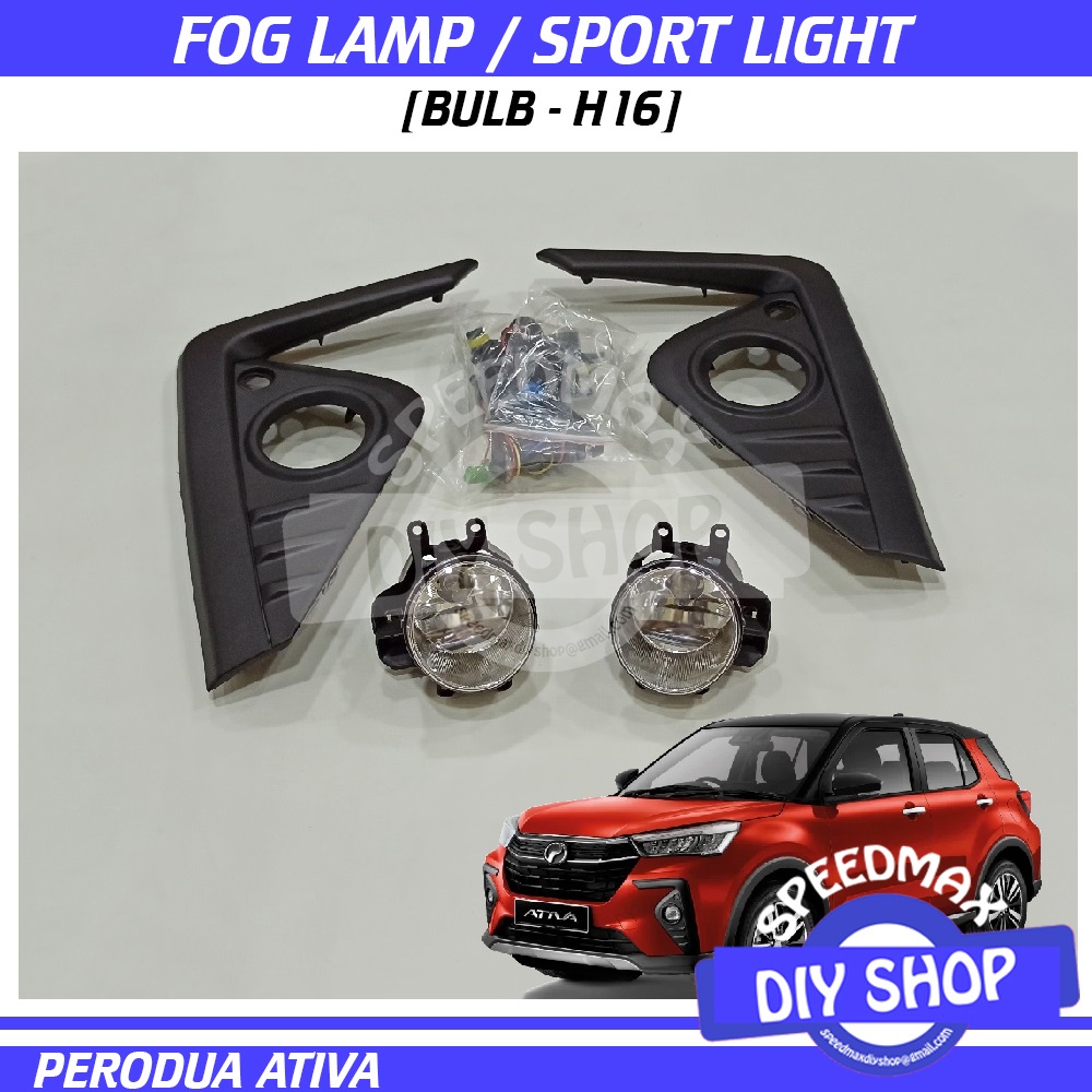 Perodua Ativa 2020 2021 2022 OEM Fog Light Foglamp Sport Light | Shopee ...